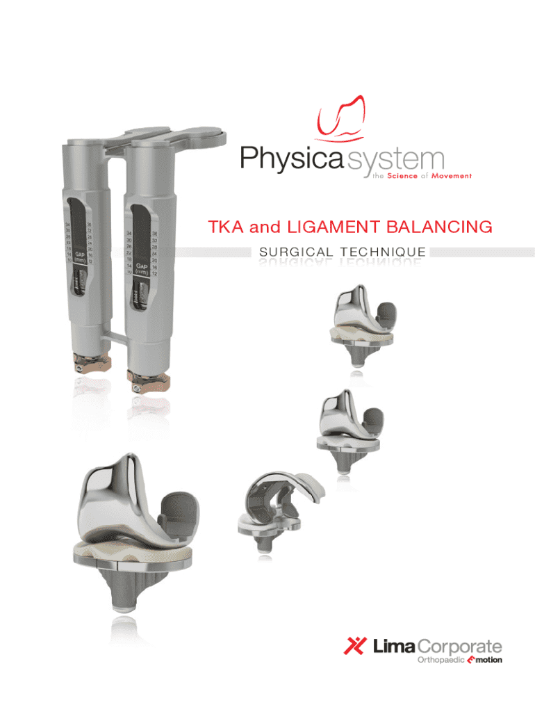 Fillable Online TKA and LIGAMENT BALANCING Fax Email Print - pdfFiller