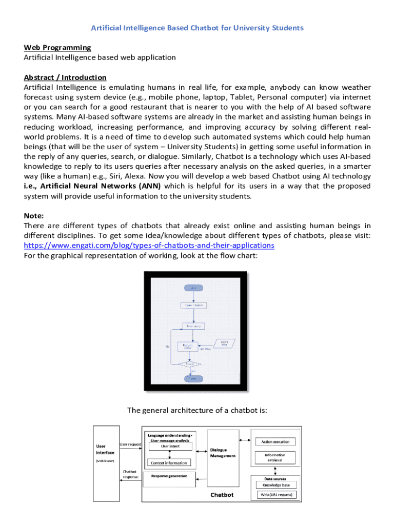 Fillable Online Artificial Intelligence Based Chatbot for University Students Fax Email Print ...