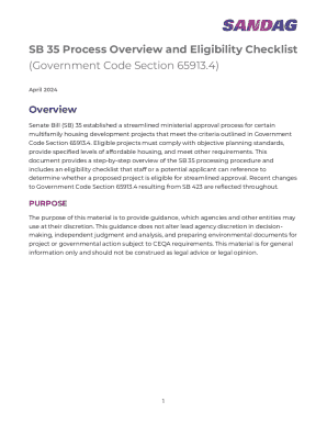 Fillable Online Sb 35 Process Overview and Eligibility Checklist Fax ...