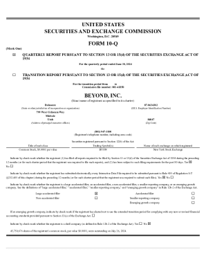 Fillable Online Quarterly Report Pursuant to Section 13 or 15(d) of the Securities Exchange Act ...