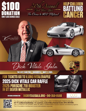 Fillable Online 20th Annual Dick Vitale Gala - Car Raffle Fax Email ...