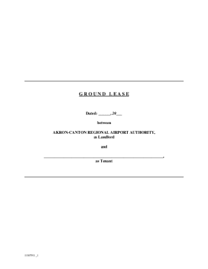 Fillable Online Ground Lease Agreement Fax Email Print - pdfFiller