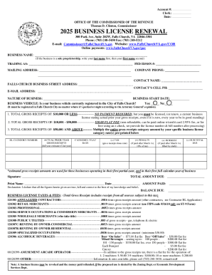 Fillable Online 2025 Business License Renewal Form Fax Email Print ...