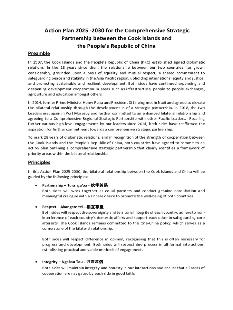 Fillable Online Action Plan 2025 -2030 Fax Email Print - pdfFiller