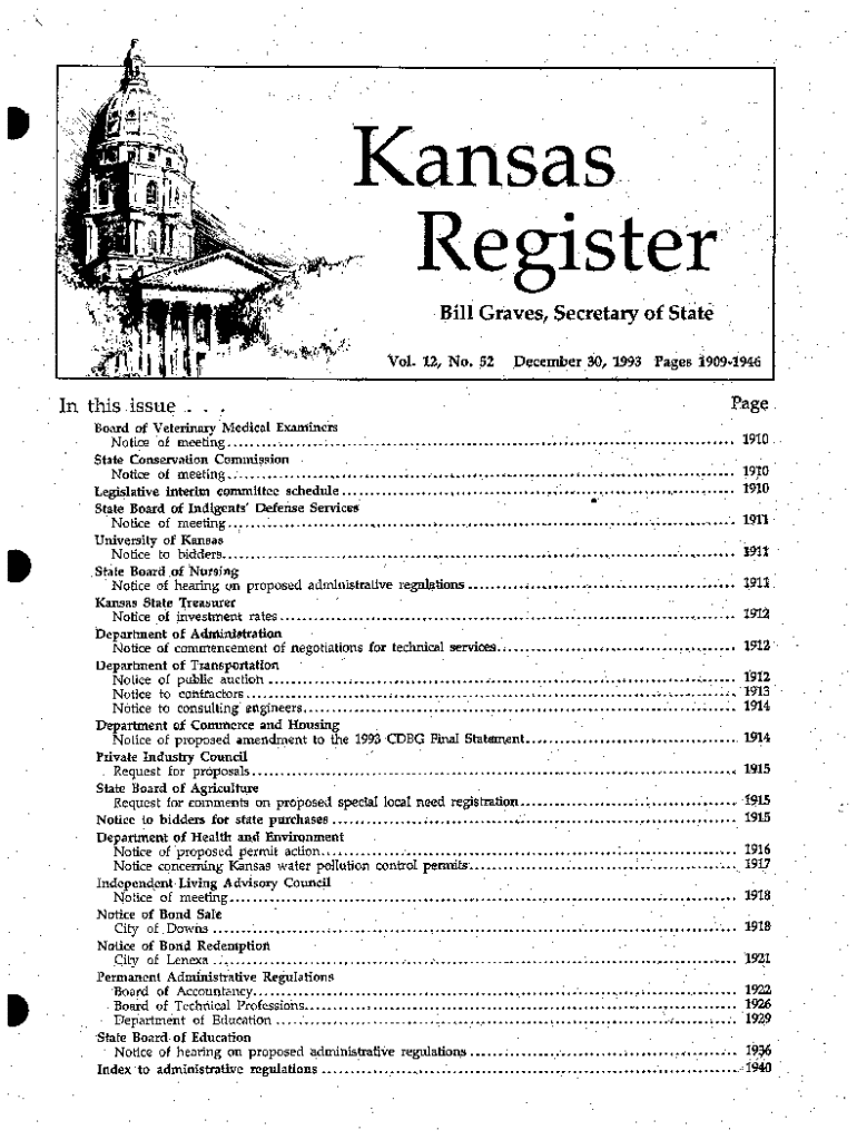 Fillable Online Volume 12, No. 52, December 30, 1993 Fax Email Print ...