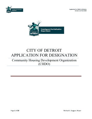 Fillable Online Application for Designation - Community Housing ...