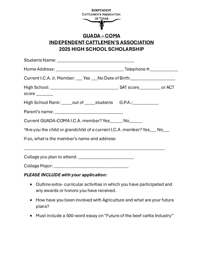 Fillable Online GUADA COMA Fax Email Print - pdfFiller