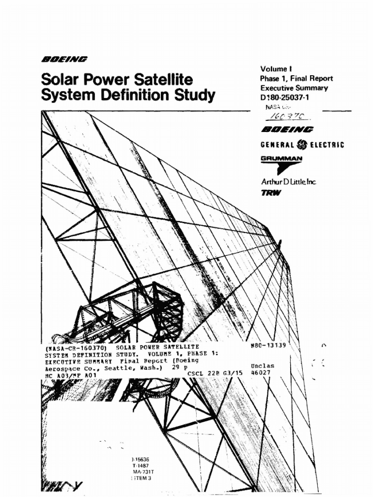 Fillable Online Solar Power Satellite Fax Email Print - pdfFiller