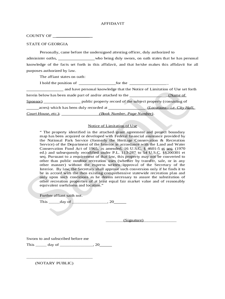 Affidavit Doc Template | pdfFiller
