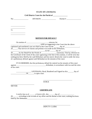 No: DIVISION: Docket # Doc Template | pdfFiller