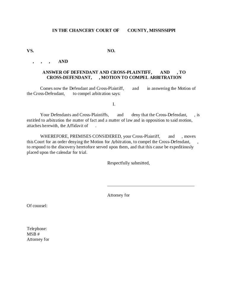 ANSWER OF DEFENDANT AND CROSS-PLAINTIFF,AND, TO CROSS-DEFENDANT ...