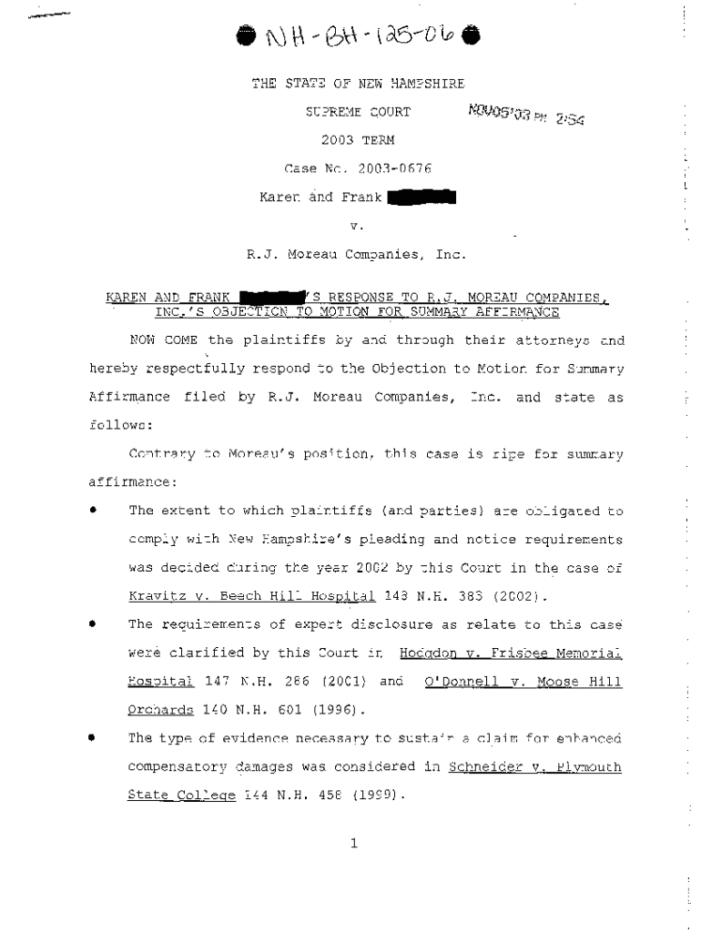 Fillable Online A06 Plaintiff Appellees' Response to Defendant ...