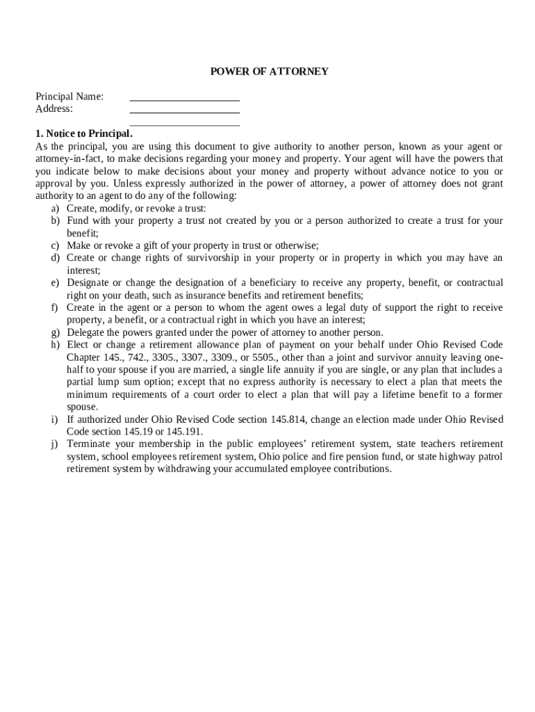 Power of Attorney Doc Template | pdfFiller