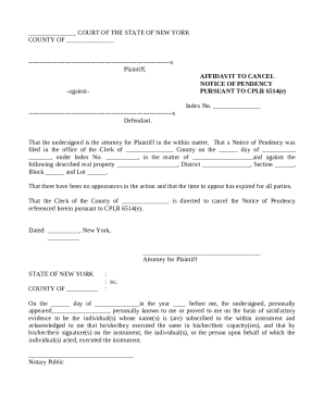 AFFIDAVIT TO CANCEL Doc Template | pdfFiller