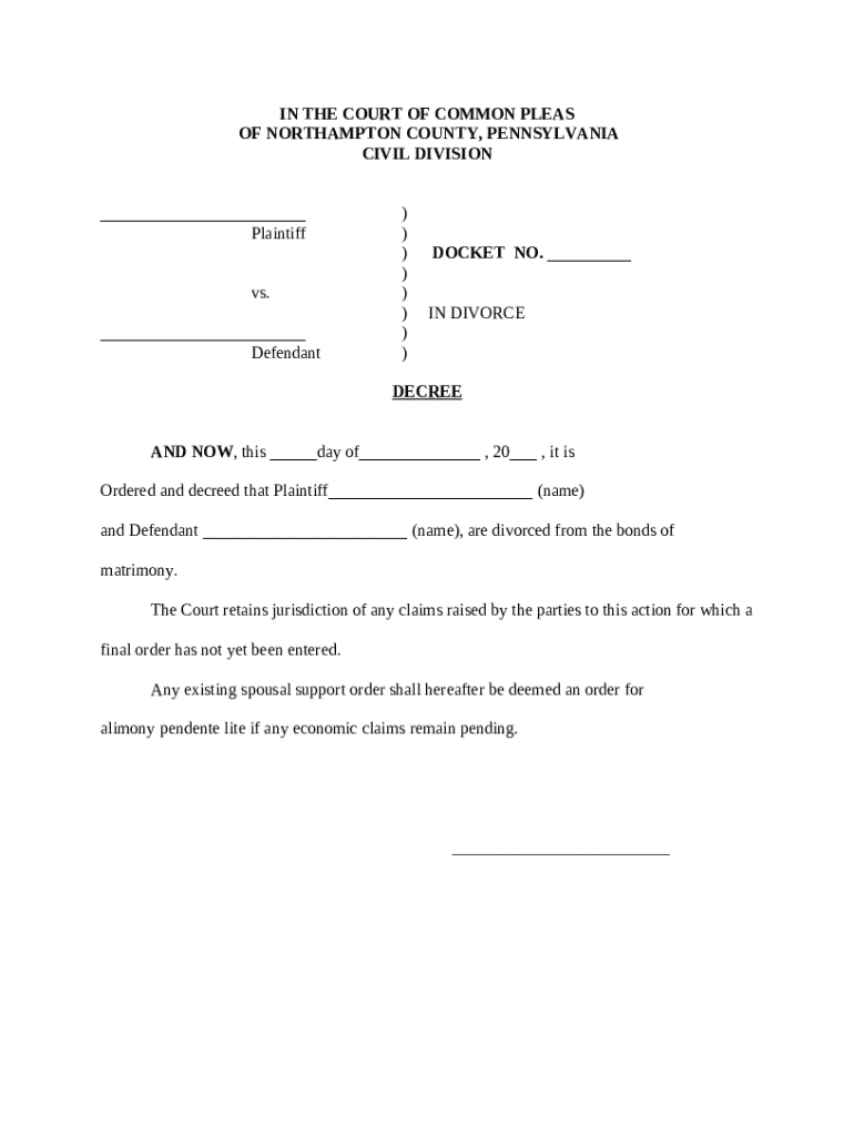 Decree Doc Template | pdfFiller
