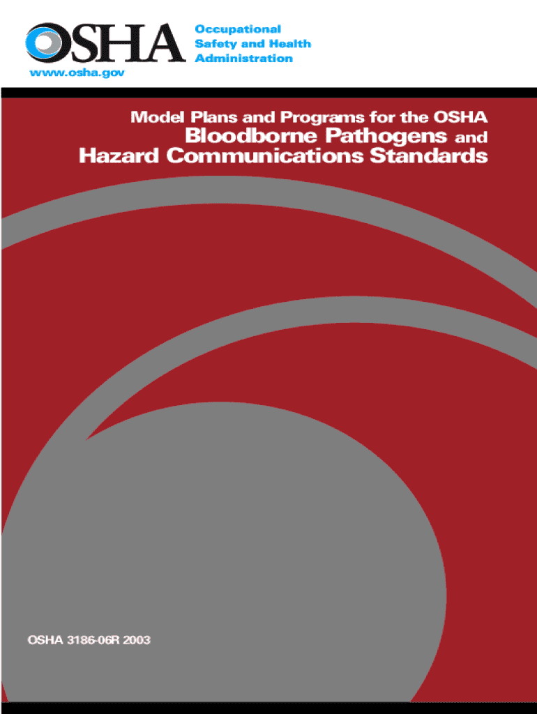 Fillable Online Model Plans and Programs for the OSHA Bloodborne Pathogens and Hazard ...