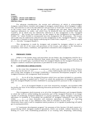 Term Assignment (long ) Doc Template | pdfFiller