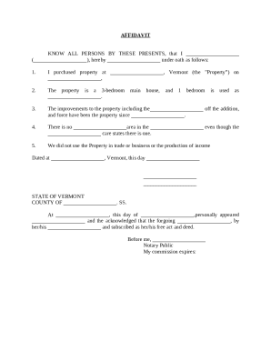 Affidavit Doc Template | pdfFiller