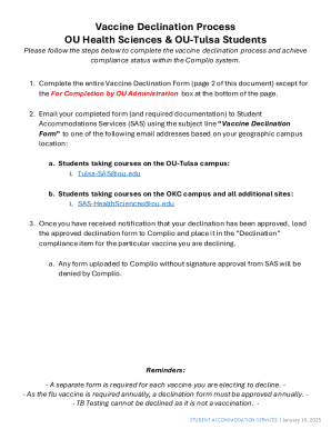Fillable Online Vaccine Declination Process Fax Email Print - pdfFiller