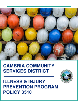 Fillable Online Illness & Injury Prevention Program Policy 3510 Fax ...