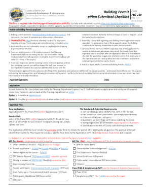 Fillable Online Building Permit Eplan Submittal Checklist Fax Email ...