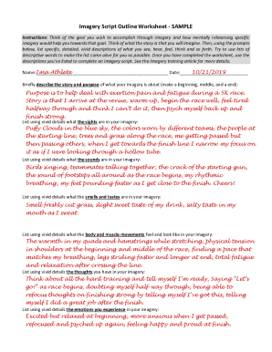 Fillable Online Imagery Script Outline Fax Email Print - pdfFiller