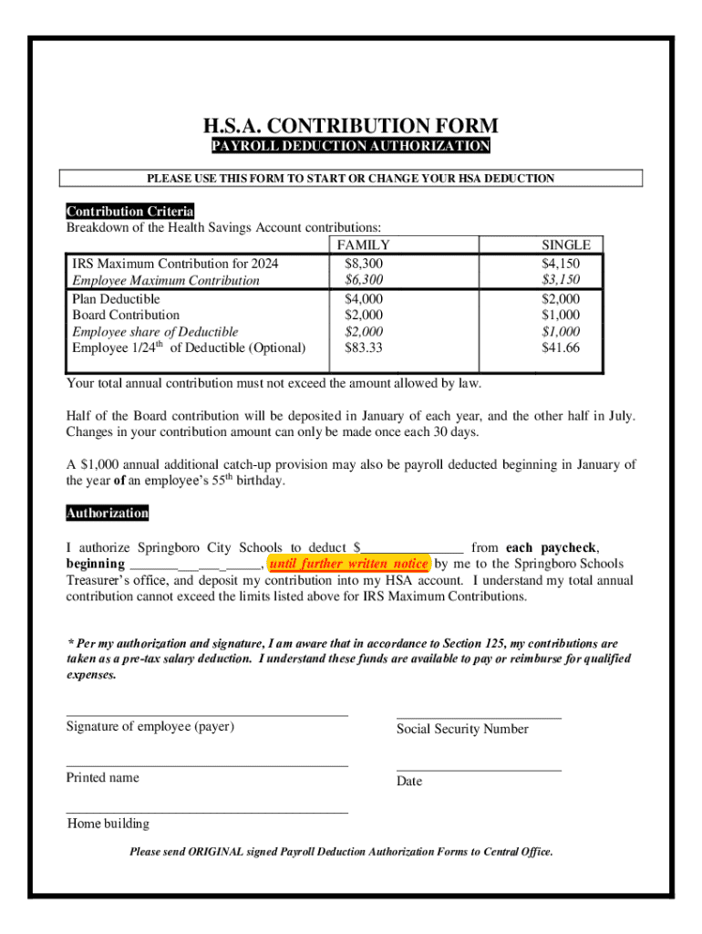Fillable Online Payroll Deduction Authorization Fax Email Print - pdfFiller