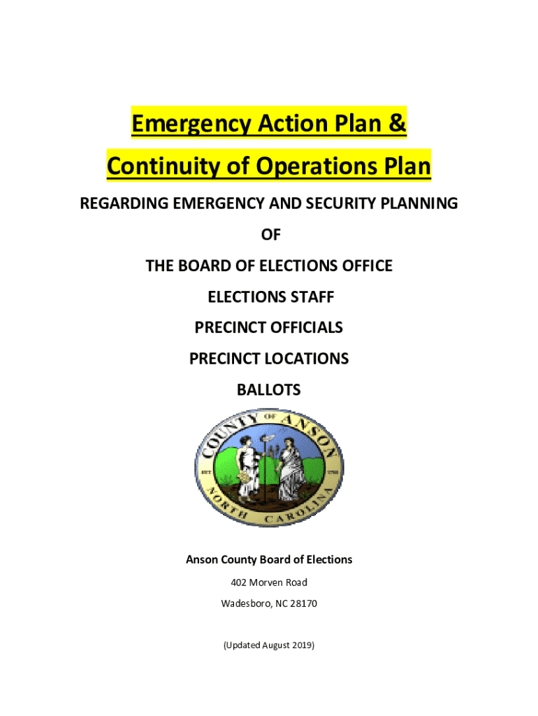 Fillable Online Emergency Action Plan & Fax Email Print - pdfFiller