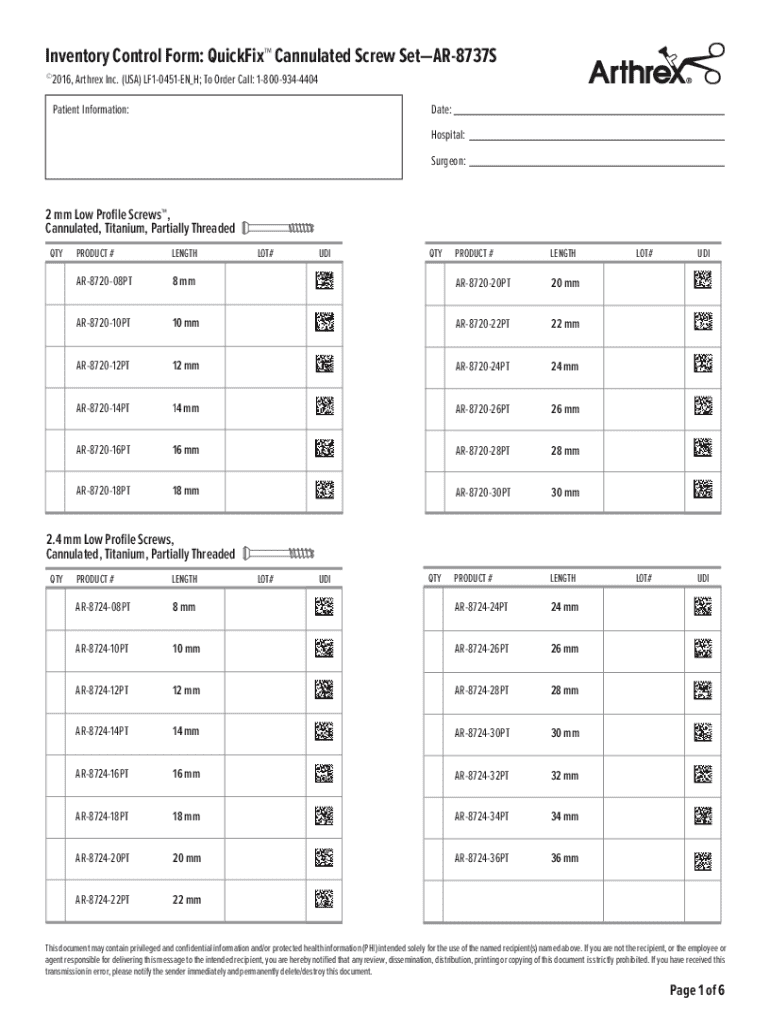 Fillable Online Inventory Control Form Fax Email Print - pdfFiller