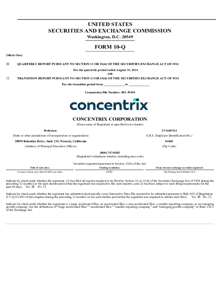 Fillable Online Quarterly Report Pursuant to Section 13 or 15(d) of the ...