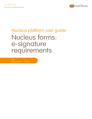 Fillable Online Nucleus Forms: E-signature Requirements Fax Email Print ...