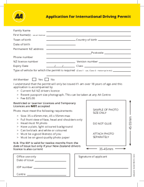 Fillable Online International Driving Permit Application Fax Email ...