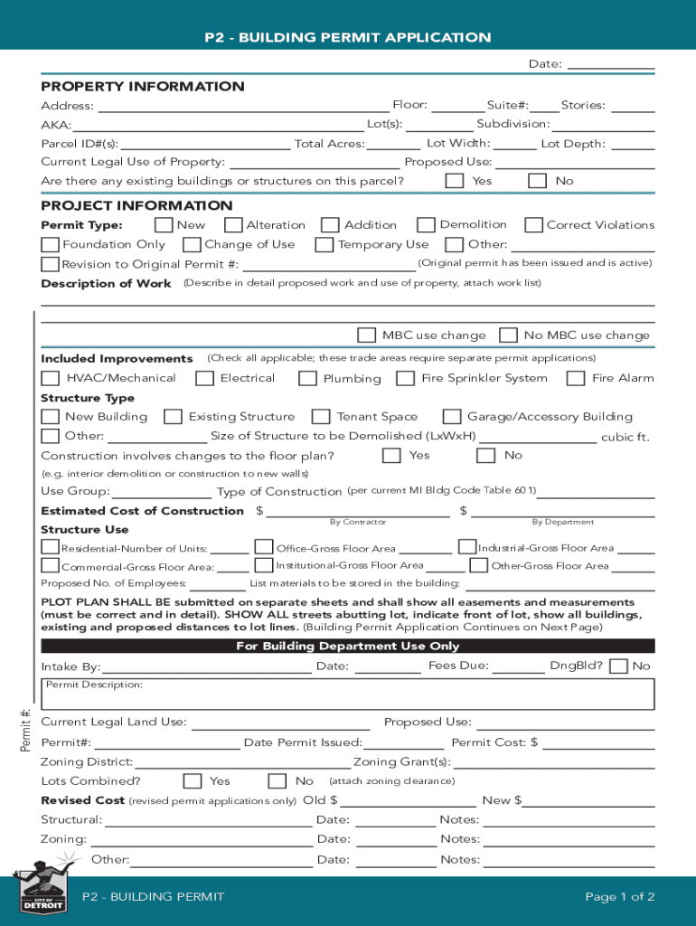 Fillable Online Building Permit Application Fax Email Print - pdfFiller