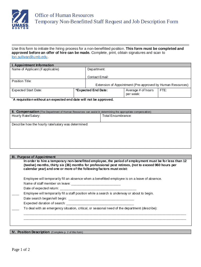 Hiring Process Initiation - hr umb Doc Template | pdfFiller