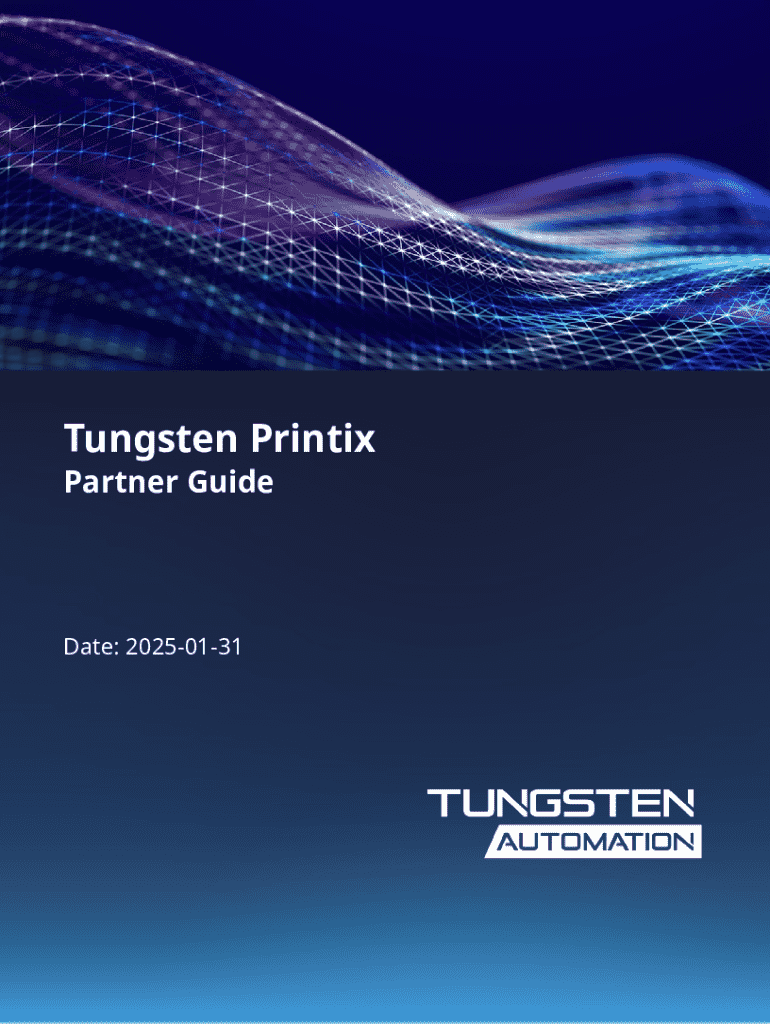 Fillable Online Tungsten Printix Partner Guide Fax Email Print - pdfFiller
