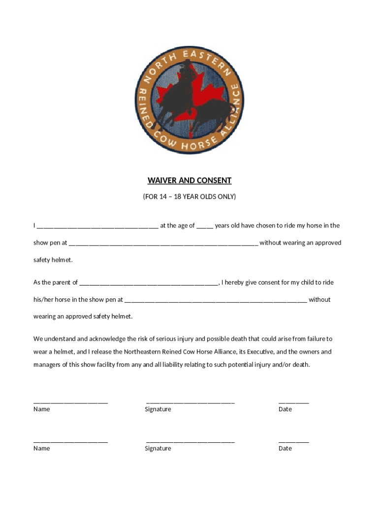 Waiver and Consent Doc Template | pdfFiller