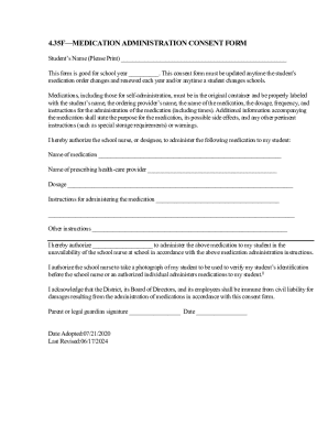 Fillable Online 4.35f—medication Administration Consent Form Fax Email ...