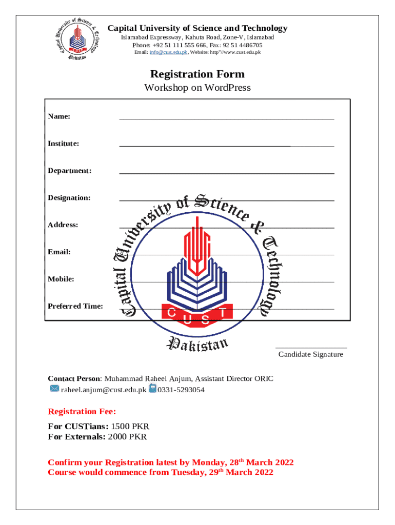 Registration Doc Template | pdfFiller