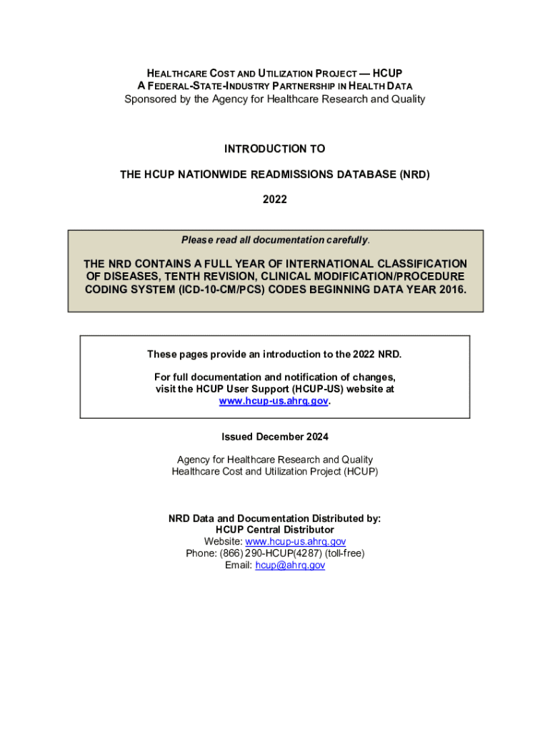 Fillable Online THE NRD CONTAINS A FULL YEAR OF INTERNATIONAL ...