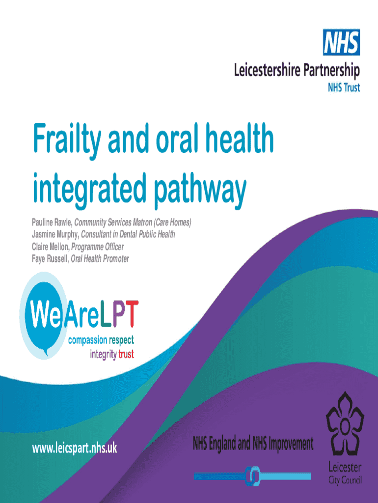 Fillable Online Frailty and oral health Fax Email Print - pdfFiller