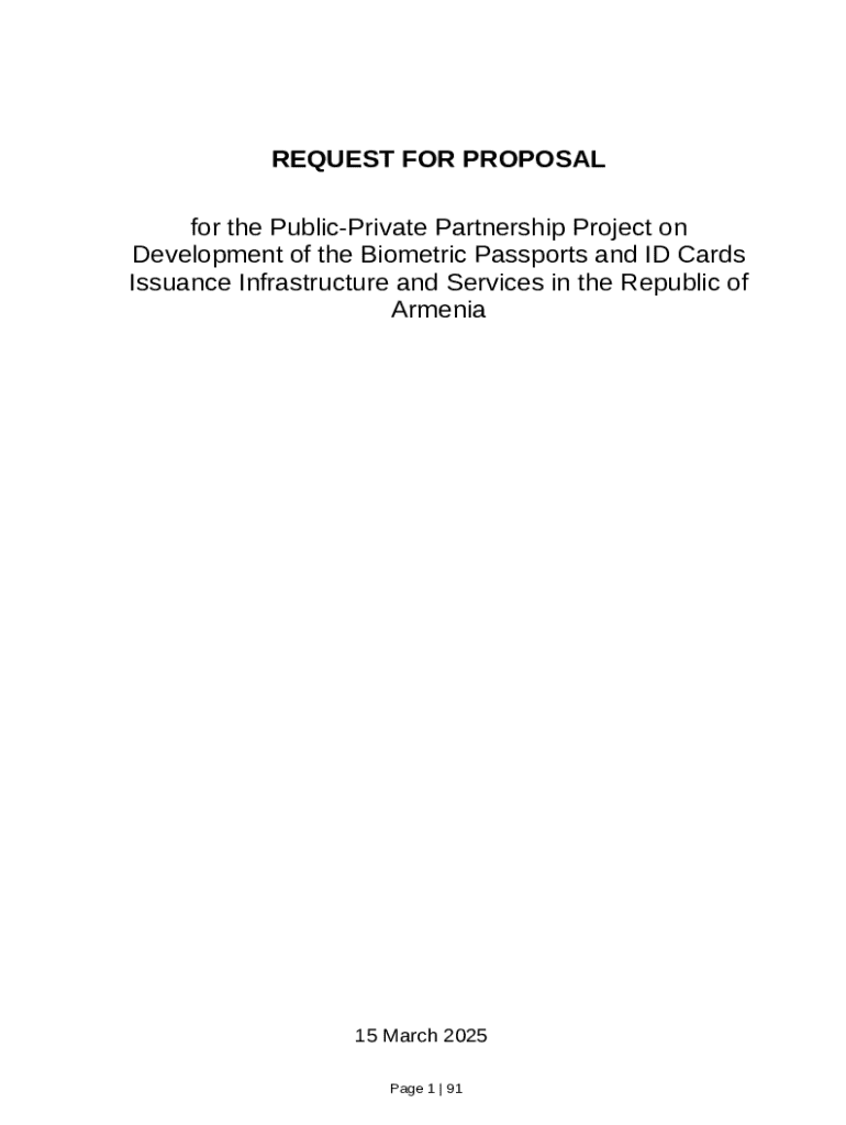 Request for Proposal Doc Template | pdfFiller