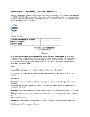 Attachment 4 - Proposed Contract Template Doc Template | pdfFiller