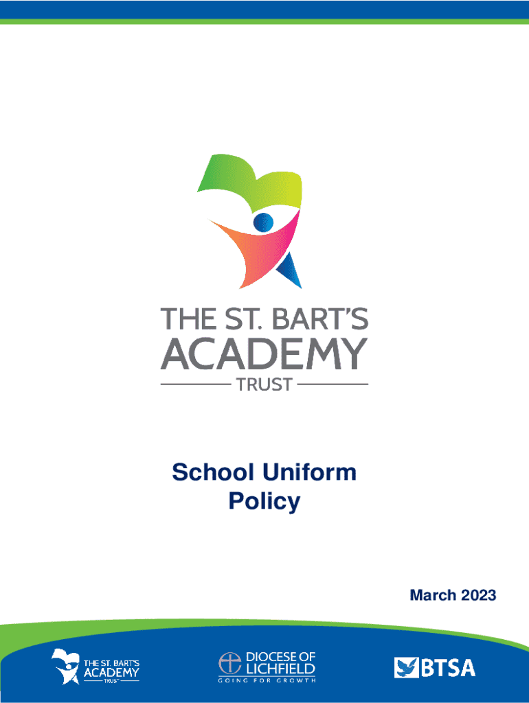 Fillable Online Sbmat School Uniform Policy - March 2023 Fax Email ...