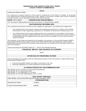 Fillable Online Ordinance and Resolution Fact Sheet Fax Email Print ...