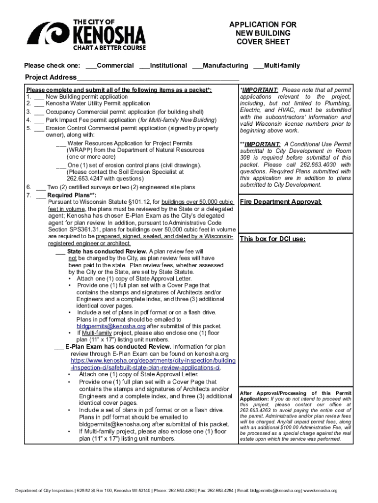 Fillable Online Application for New Building Fax Email Print - pdfFiller