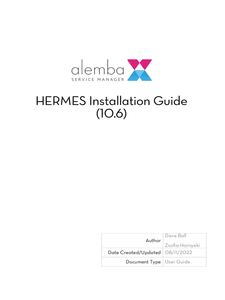 Fillable Online Asm Hermes (10.6) Installation Guide Fax Email Print - pdfFiller
