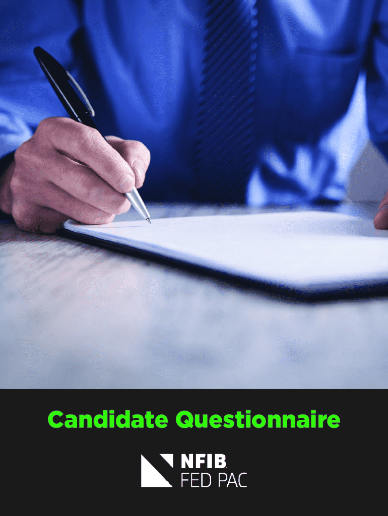 Fillable Online Candidate Questionnaire 2021-2022 Fax Email Print - pdfFiller