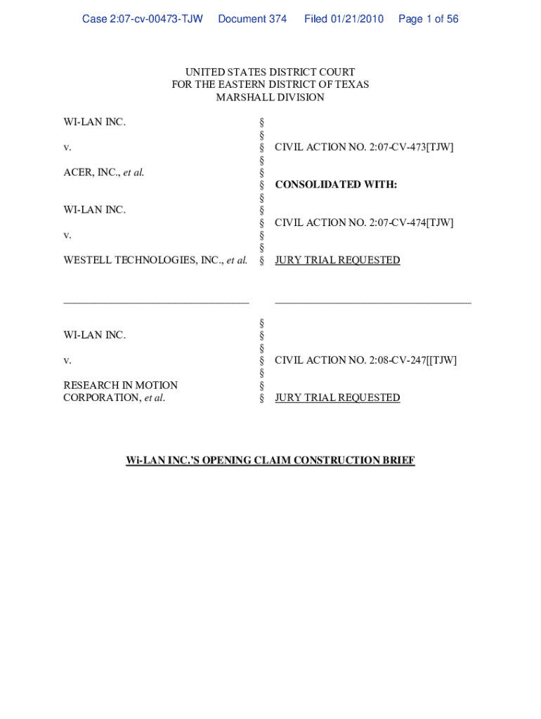 Fillable Online Document 374 Fax Email Print - pdfFiller