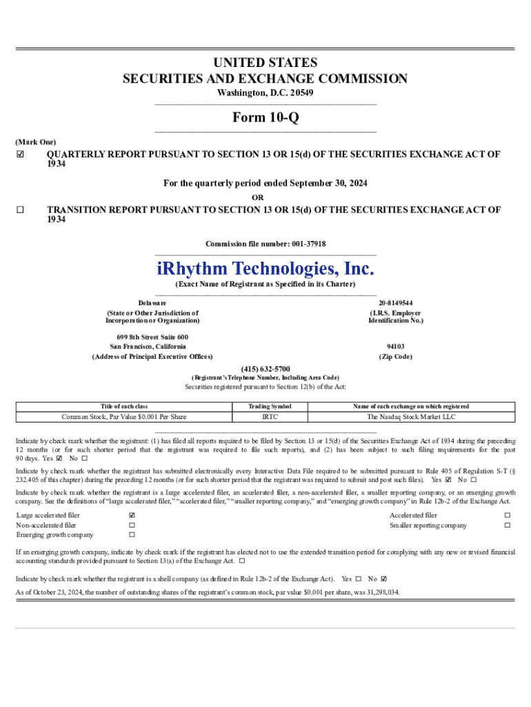 Fillable Online Quarterly Report Pursuant to Section 13 or 15(d) of the ...