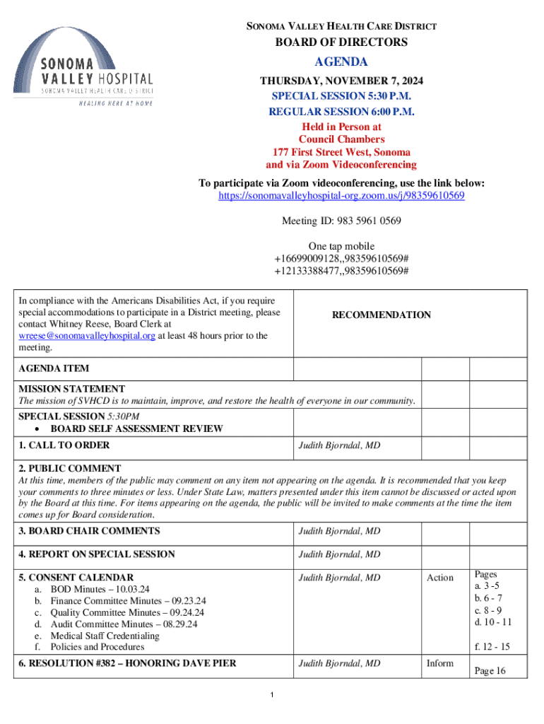 Fillable Online SPECIAL SESSION 5:30 P Fax Email Print - pdfFiller